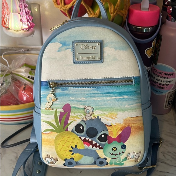 Loungefly | Bags | Loungefly Hard Tag Disney Stitch Beach Scene ...
